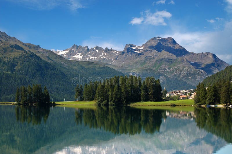 Alps in Switzerland - Silvaplana - St. Moritz Stock Image - Image of ...
