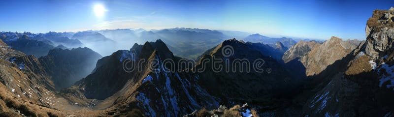 Alps stock image. Image of rocks, mountain, panoramic - 71307487