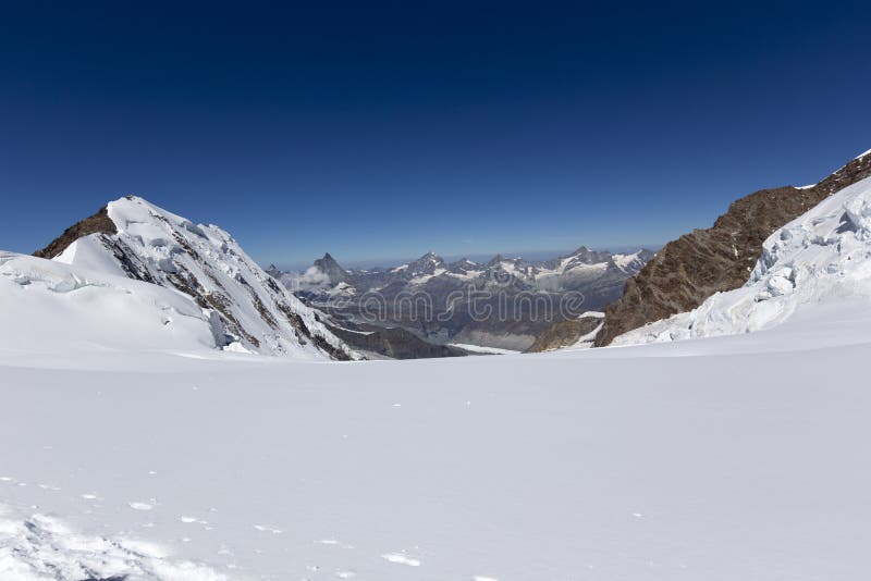 Alps view from Monte Rosa stock image. Image of swiss - 195482771