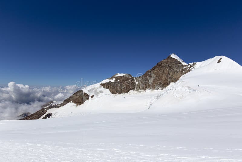 Alps view from Monte Rosa stock image. Image of dufourspitze - 195482797