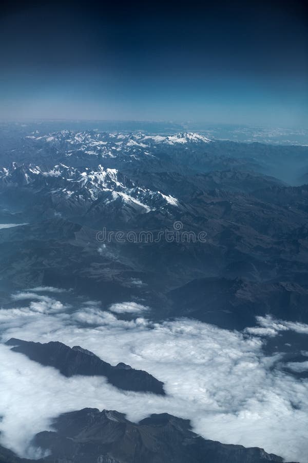 The Alps with a View To Mont Blanc Stock Photo - Image of mountain ...