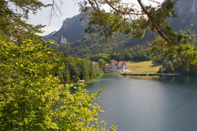 Alpsee de lac photo stock. Image du été, pré, célèbre - 35203302