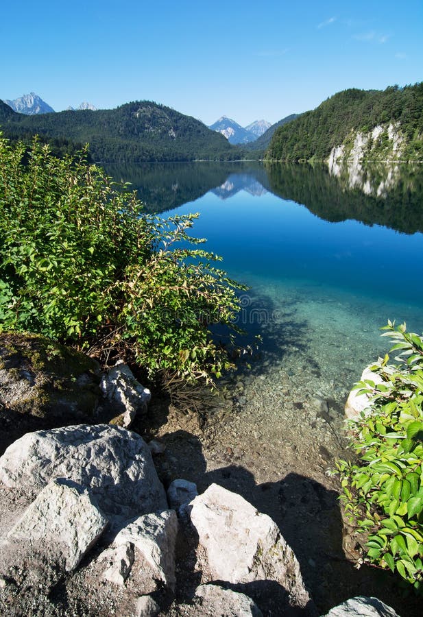 Alpsee lake stock image. Image of bavaria, outdoors, remote - 33102585