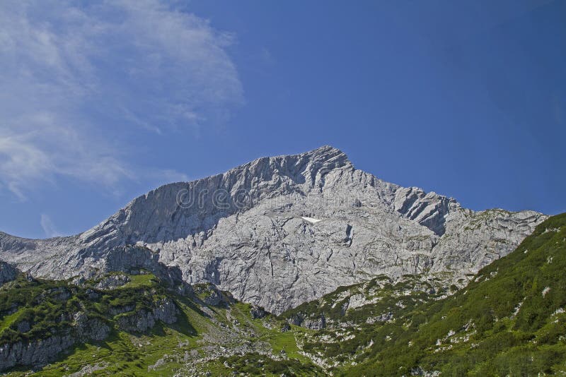 Alpspitze photo stock. Image du roche, élever, sommet - 26008818