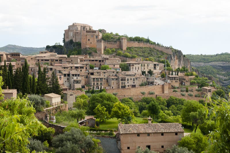 Alquezar - Spain stock photo. Image of castle, maria - 91889802