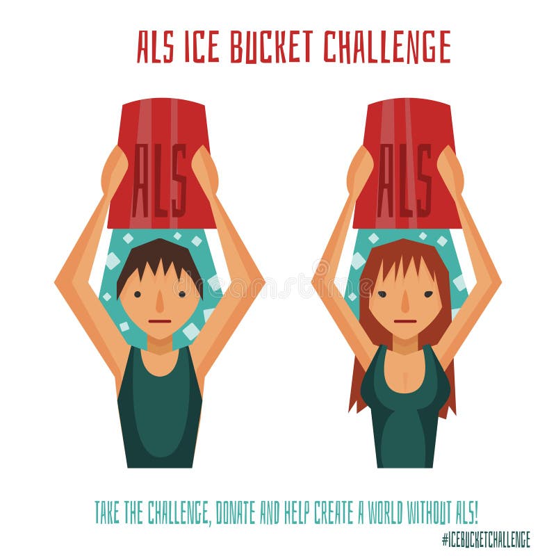 ALS Ice Bucket Challenge stock illustration. Illustration of health ...