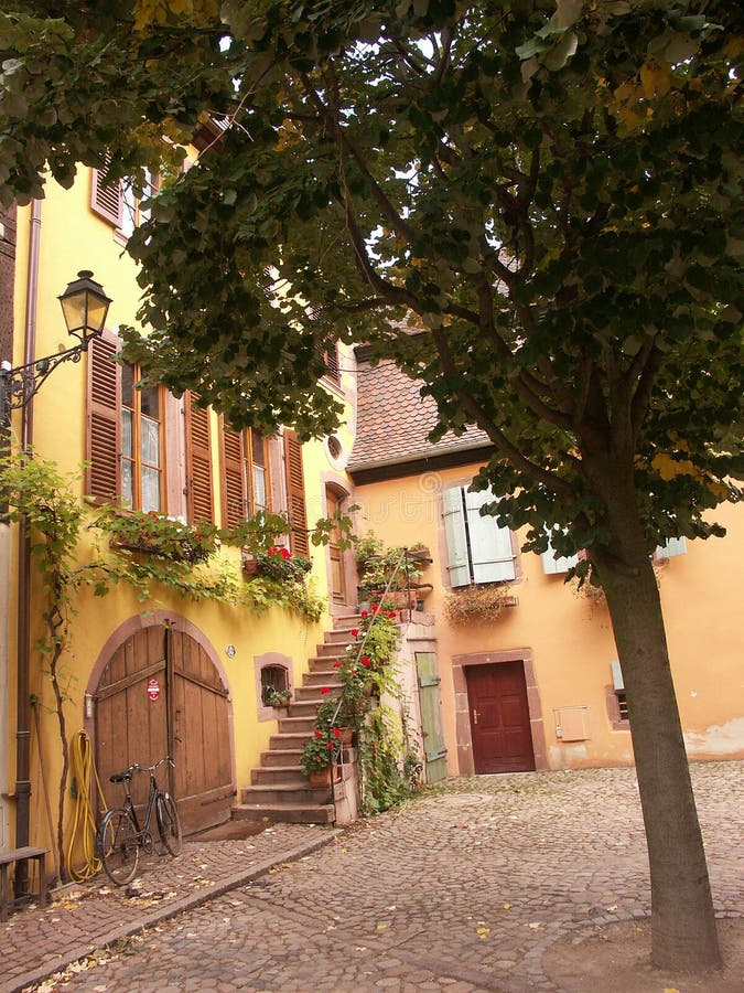 Alsacian villlage stock photo. Image of dwelling, ancient - 709620