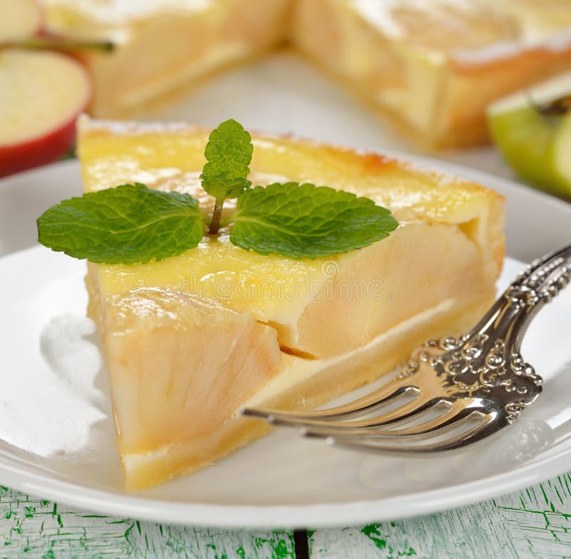 Alsatian apple pie stock photo. Image of alsatian, dessert - 34288384
