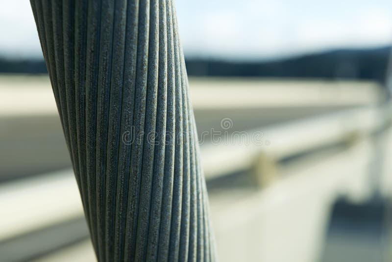 Alsea Bay Bridge Cable Closeup Stock Image - Image of inlet, famous ...