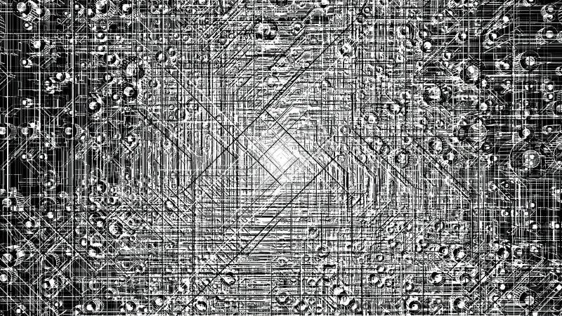 Black and White Wire Texture Background - 3D Illustration Stock ...