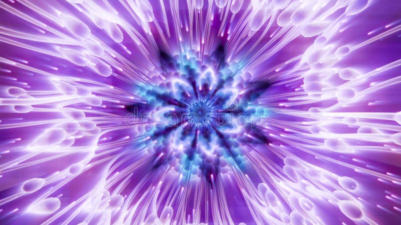 Space Flower Concept - 3D Illustration Stock Illustration ...