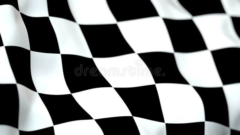Finish Flag Closeup - 3D Rendering Stock Illustration - Illustration of ...