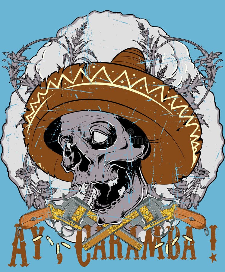 Ay caramba stock vector. Illustration of horror, character - 30091089