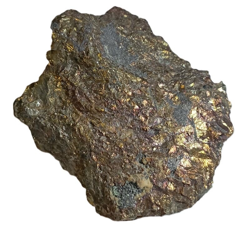 Chalcopyrite Specimen, an Ore of Copper and Iron Stock Image - Image of ...