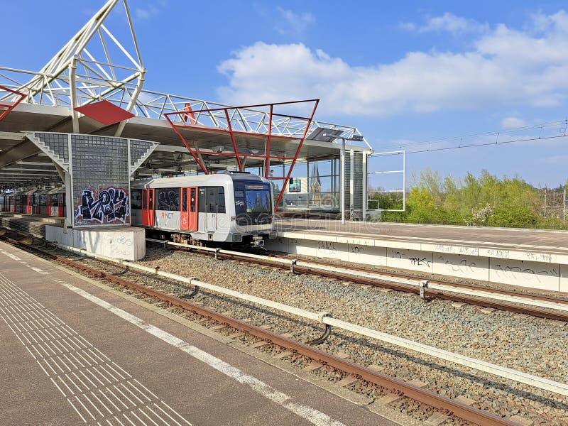 Alstom Metropolis Metro Car Type M5 of the GVB in Amsterdam Editorial ...