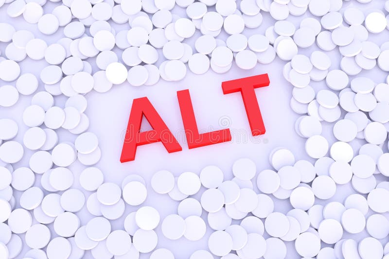 Alt Coins Scattered Abstract Background Concept 3D Stock Illustration ...