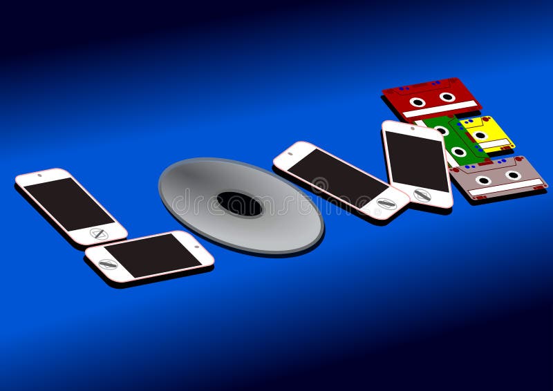 Alt Oder, Ist Die Gleiche Liebe Neu Stock Abbildung - Illustration von ...