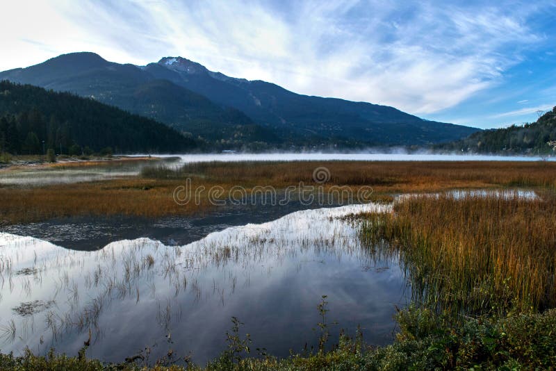 Alta Lake Whistler stock image. Image of lake, fall, whistler - 81495927