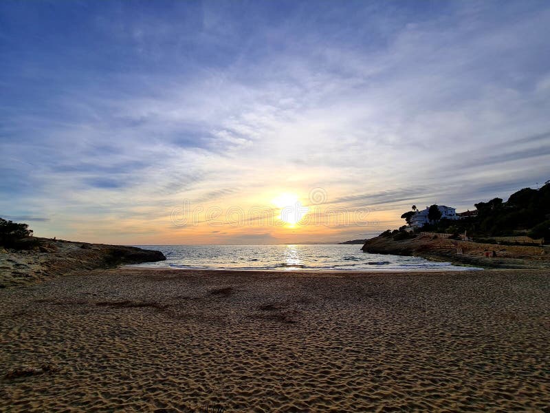 Altafulla stock photo. Image of sunset, catalonia, places - 247587956