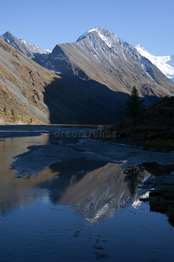 Altai mountains and lake stock image. Image of rocky - 16283933