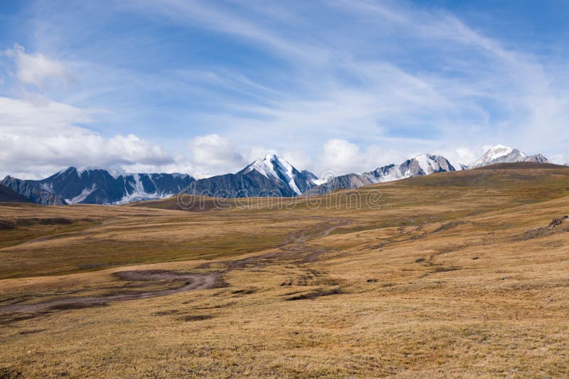 Altai Tavan Bogd National Park Landscape, Mongolia Stock Image - Image ...