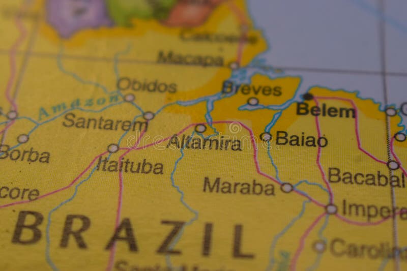 Altamira on the World Map-Geo Political Map Stock Photo - Image of ...