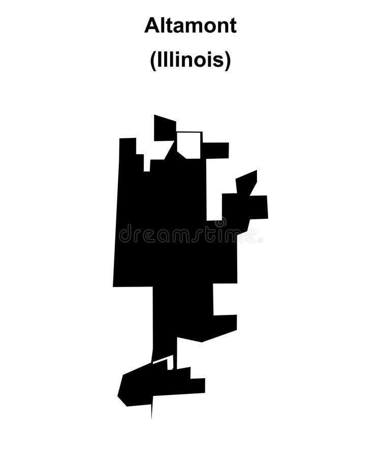 Altamont outline map stock vector. Illustration of outline - 387238154