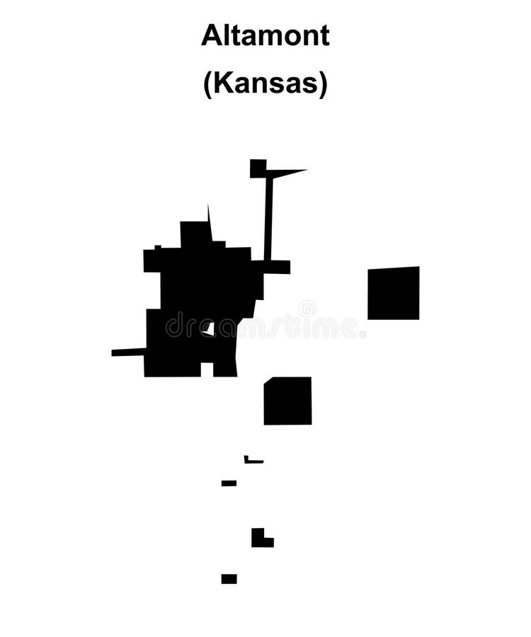 Altamont outline map stock vector. Illustration of template - 387287182