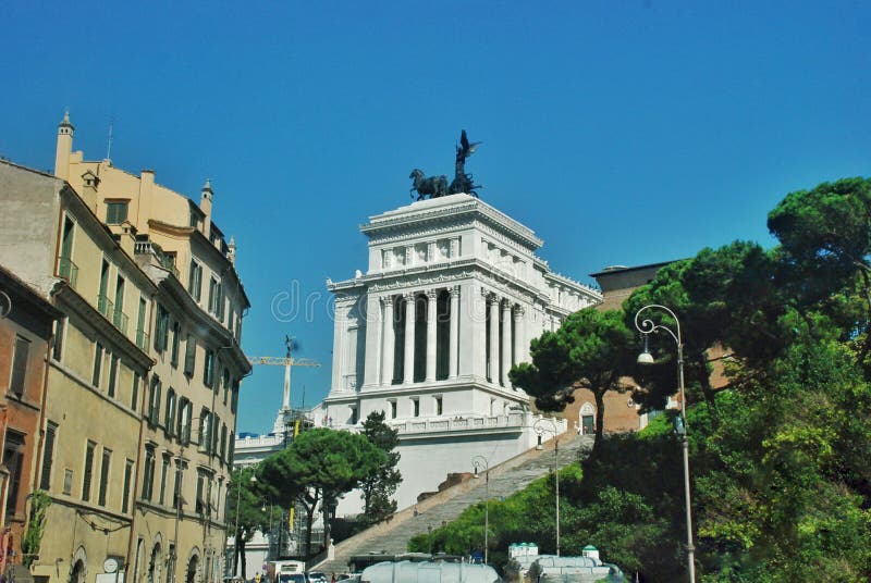 Altar De La Patria En Roma, Italia Imagen de archivo - Imagen de famoso ...