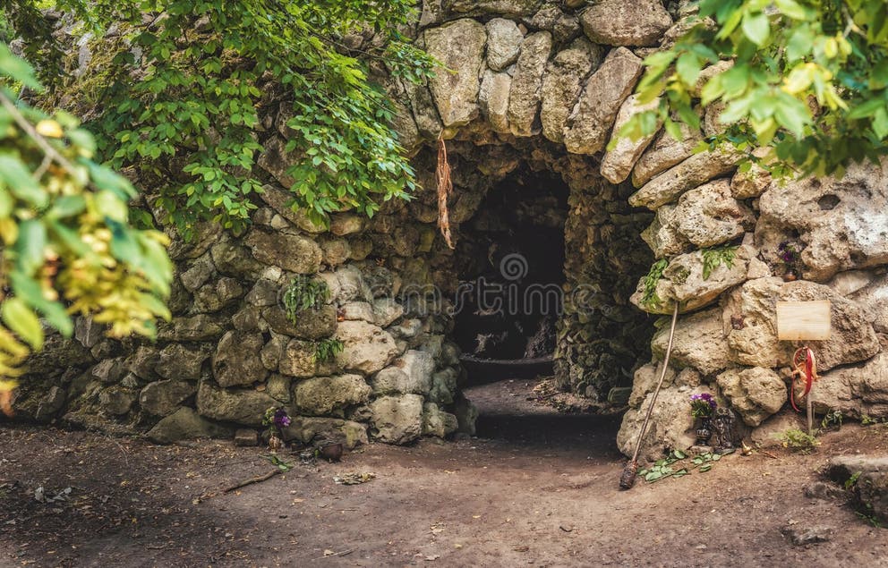 Altar at the Entrance To the Cave Stock Photo - Image of rock, healing ...