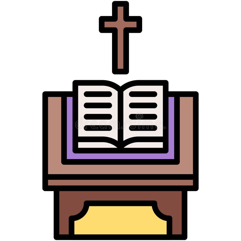 Altar Icon, Holy Week Related Vector Illustration Stock Vector ...