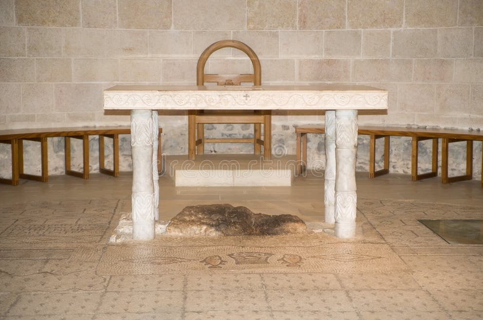 Altar of Tabgha stock photo. Image of miracle, israel - 9375680