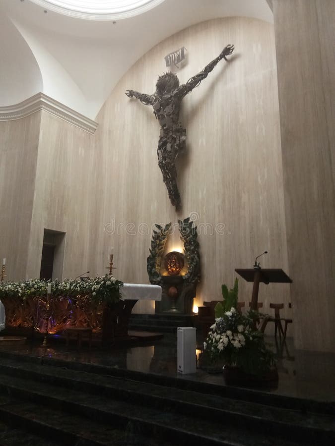 Altar Where To Offer Mass in the Catholic Church Stock Image - Image of ...