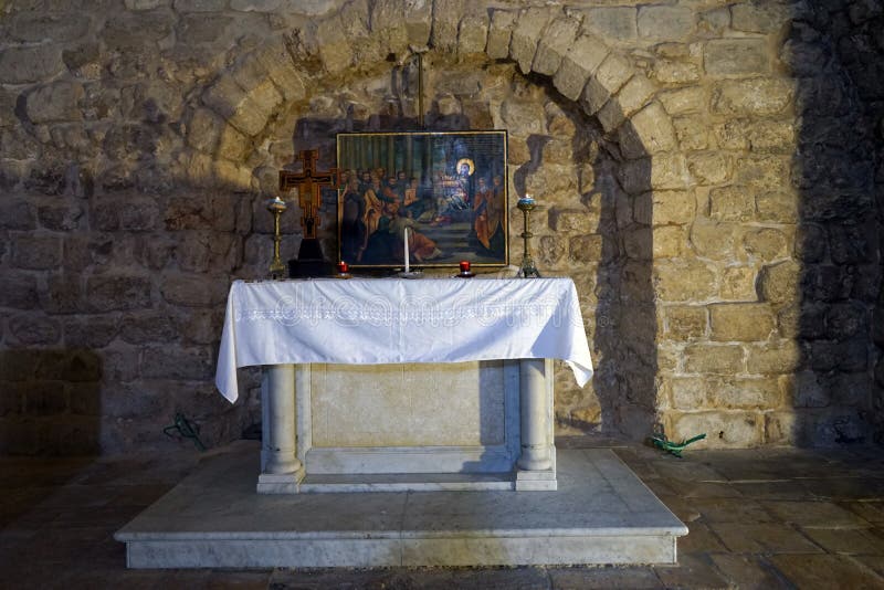 Altare in chiesa fotografia stock editoriale. Immagine di nazareth ...