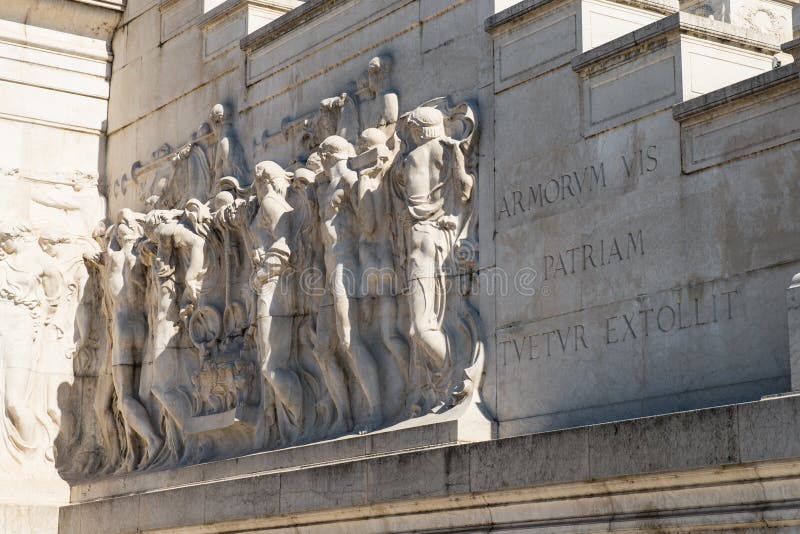 The Altare della Patria. stock image. Image of monument - 58785145