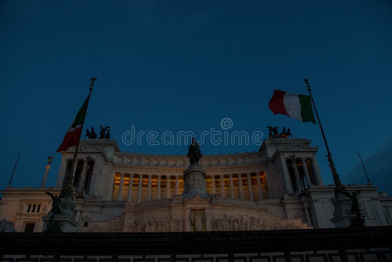 The Altare della Patria. stock photo. Image of buildings - 58785824