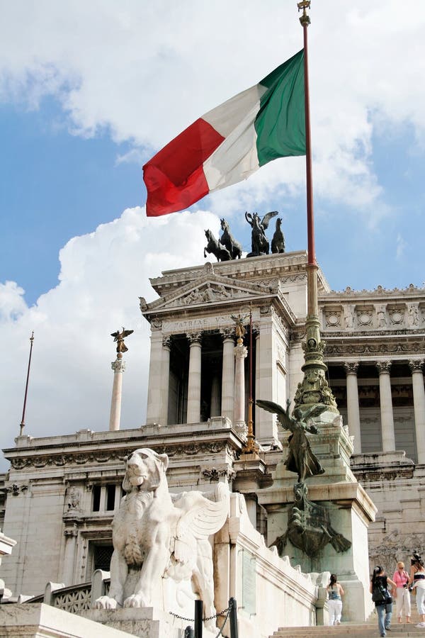 Altare Della Terra Natia a Roma - Particolare Immagine Stock - Immagine ...