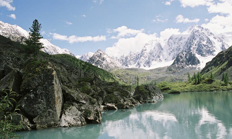 The Altay landscape stock photo. Image of water, mountain - 7629632