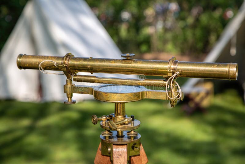 Theodolite--Precision Optical Instrument for Measuring Angles Stock ...