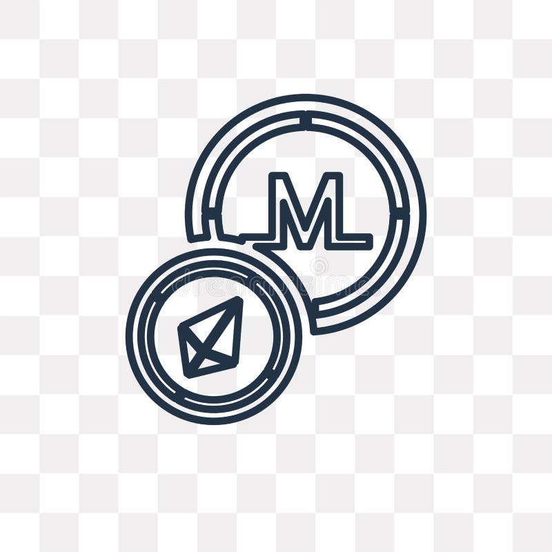 Altcoin Vector Icon Isolated on Transparent Background, Linear a Stock ...