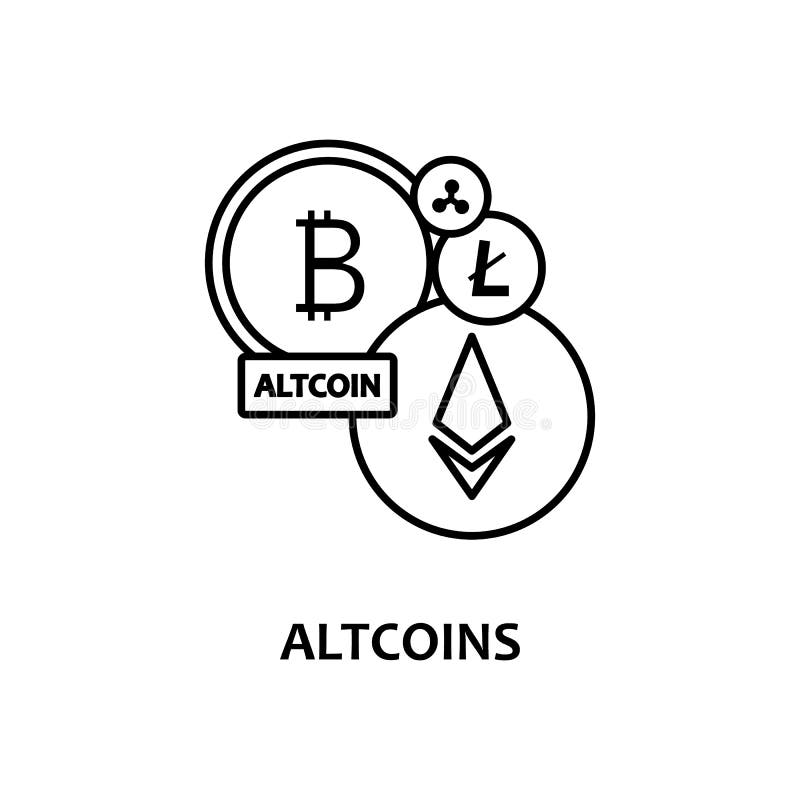Altcoins Icon with Name. Element of Crypto Currency for Mobile Concept ...