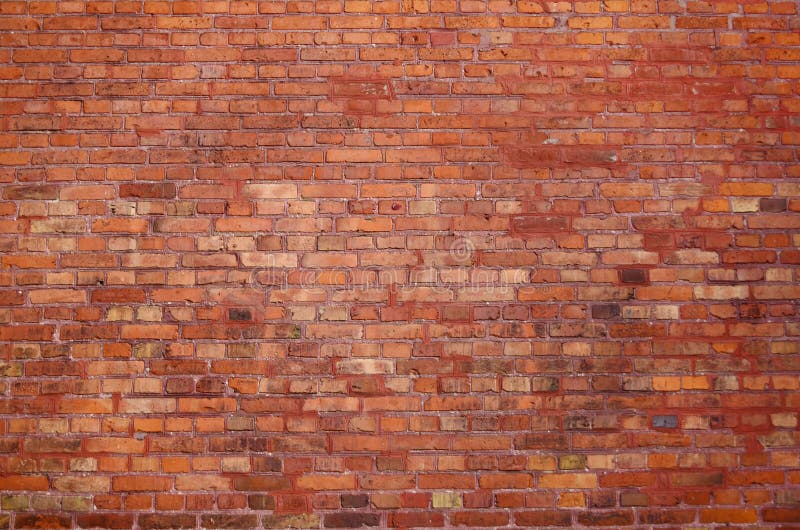 Old Brick Wall with Red Building Blocks Stock Image - Image of housing ...