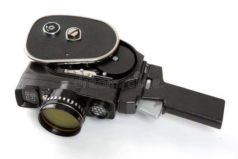 Alte Filmkamera stockbild. Bild von antike, filmtechnik - 1623311