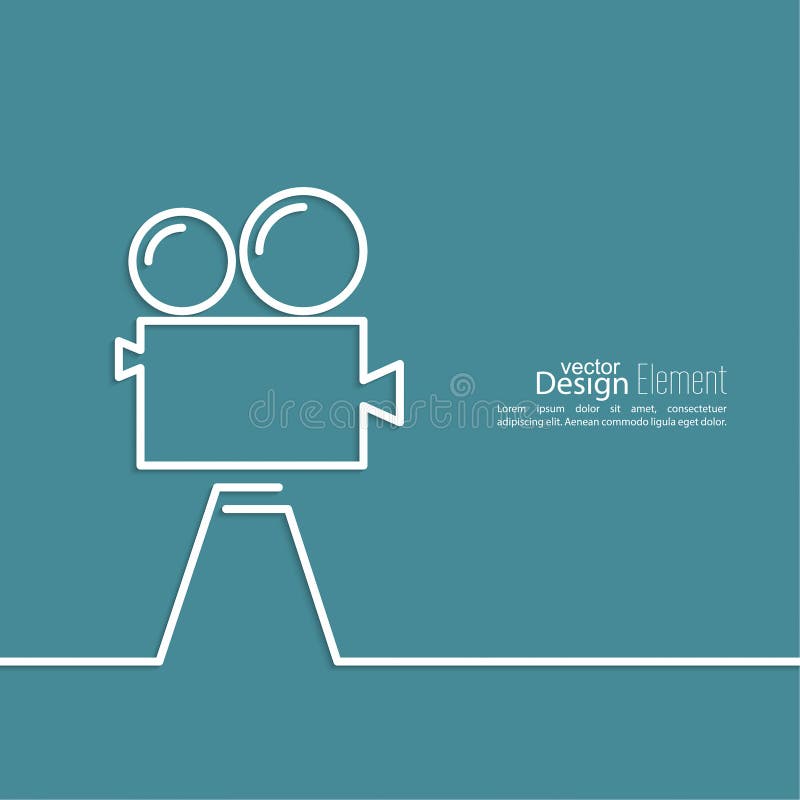 Alte Filmkamera vektor abbildung. Illustration von hintergrund - 49823008