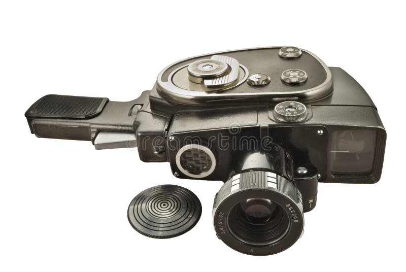 Altmodische Filmkamera stockbild. Bild von überholt, hinter - 31501433
