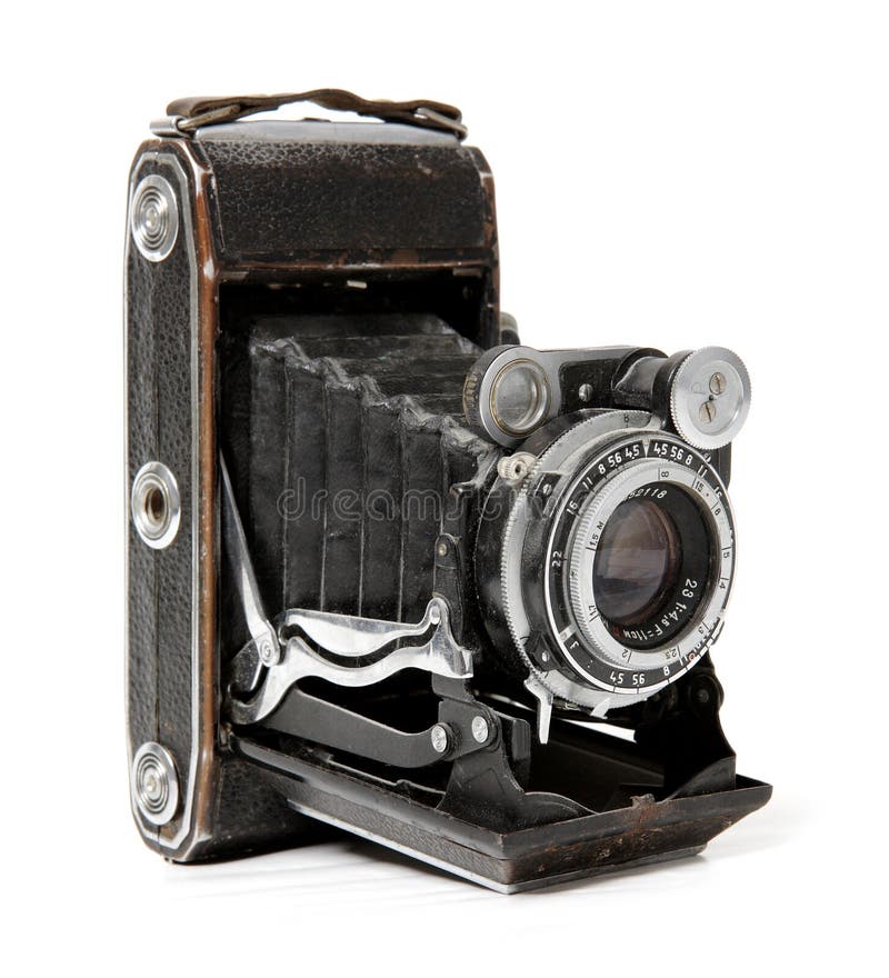 Alte Kamera. stockbild. Bild von historisch, foto, metalle - 1641453