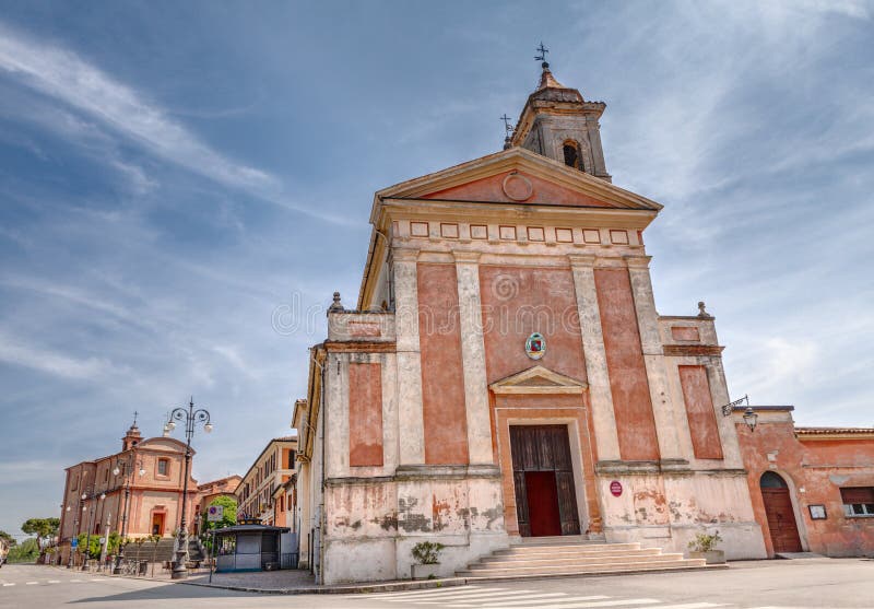 Alte Kirche in Longiano, Emilia Romagna, Italien Stockbild - Bild von ...