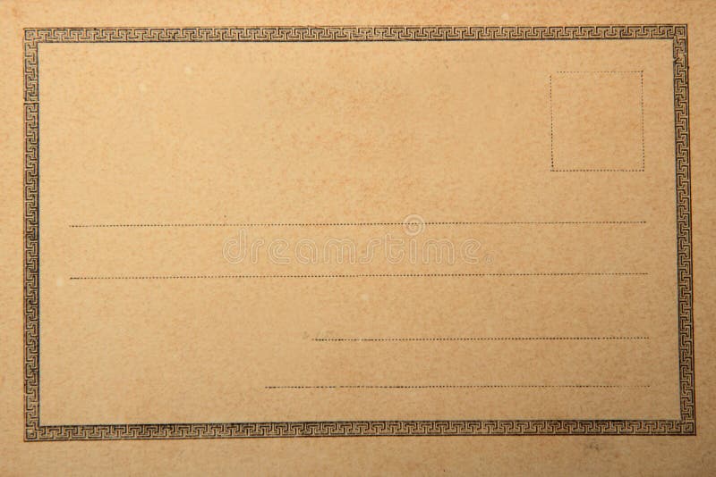 Alte leere Postkarte stockbild. Bild von foto, adresse - 37746185