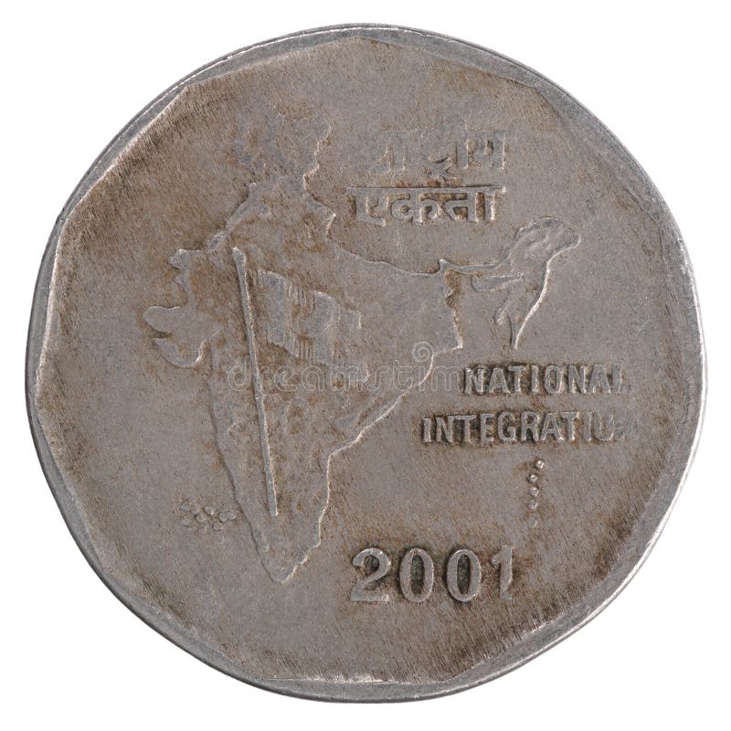 Zwei indische Rupie stockbild. Bild von cent, markt, geschäft - 88825301