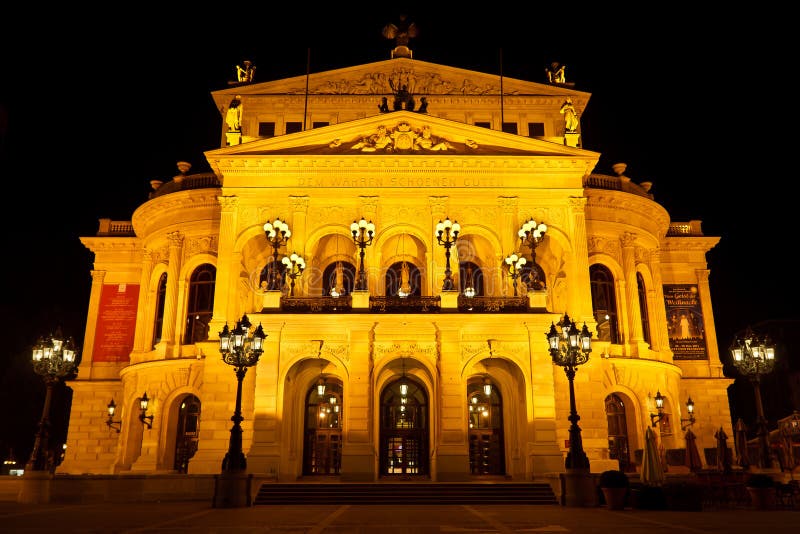 Alte Oper in Frankfurt, Germany Editorial Stock Photo - Image of opera ...